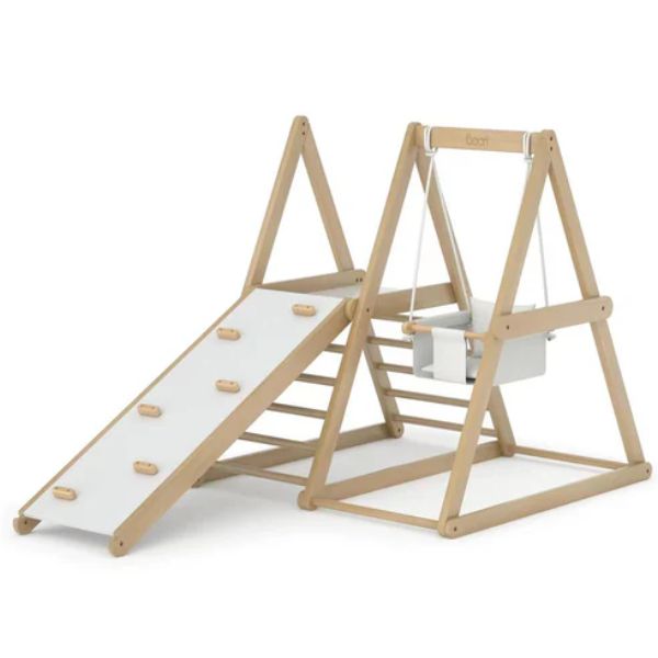 Boori Kids Tidy Climbing Gym Barley White/Almond – Baby Kingdom