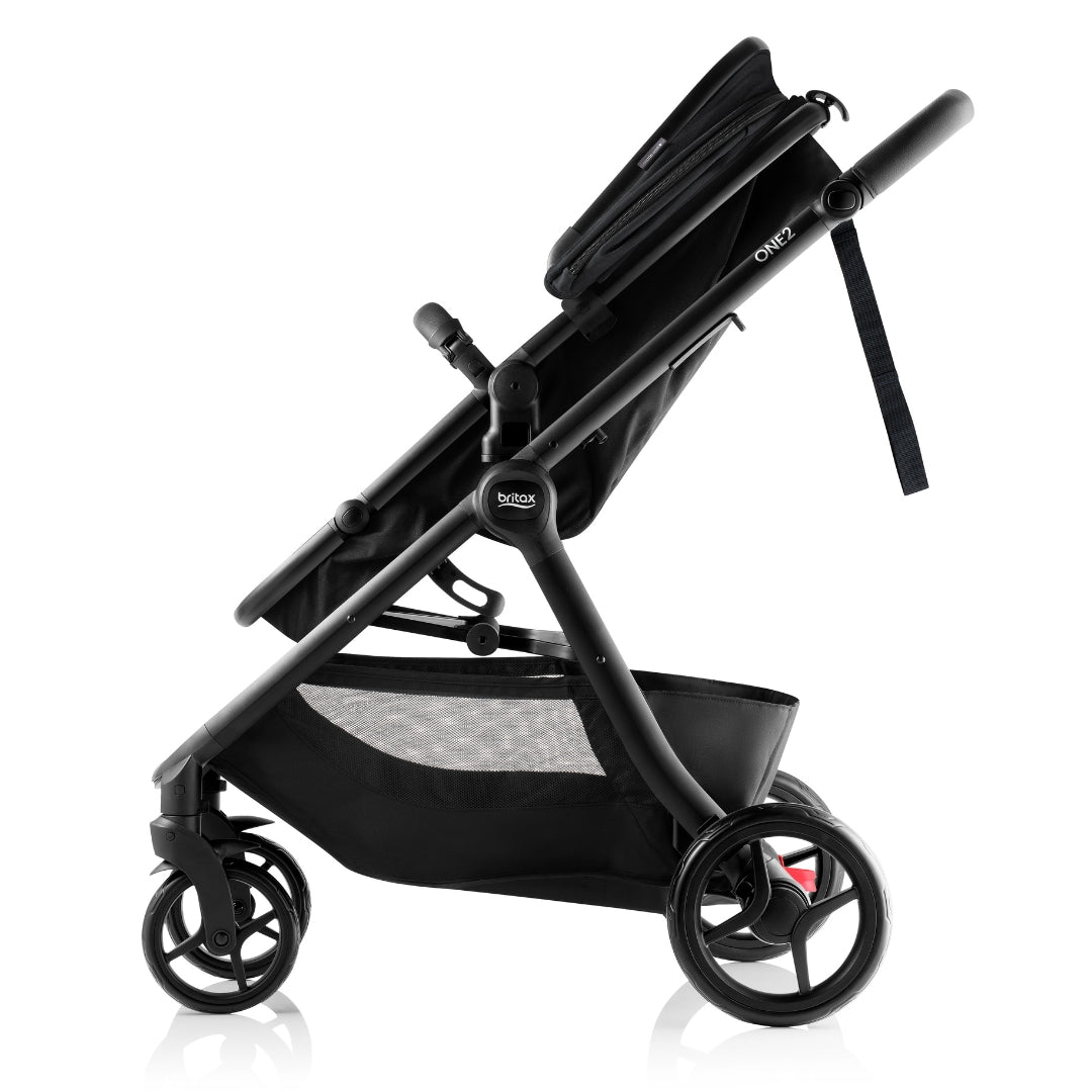 Britax One2 Stroller Raven Black Melange with Second Seat – Baby Kingdom