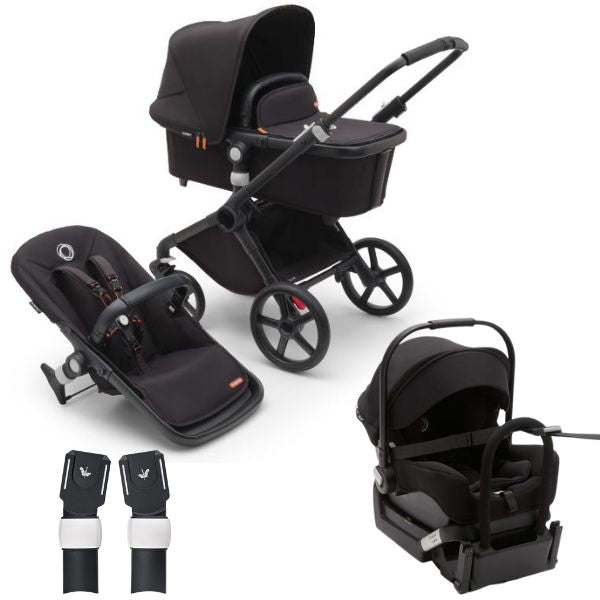Bugaboo Fox Cub Complete Pram Black/Midnight Black-Midnight Black ...