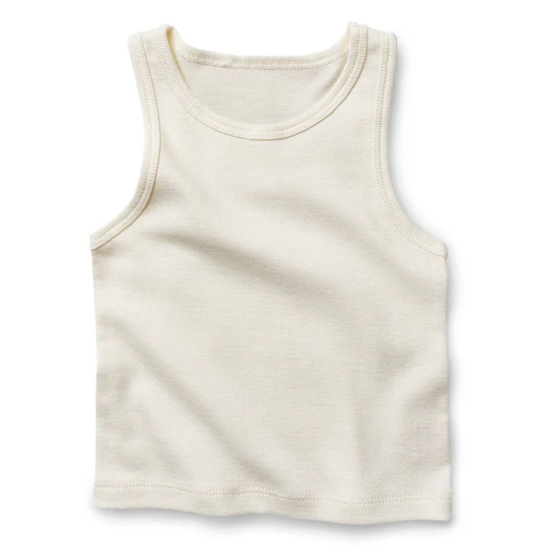 Fibre For Good Undyed Organic Cotton Singlet Natural White – Baby Kingdom