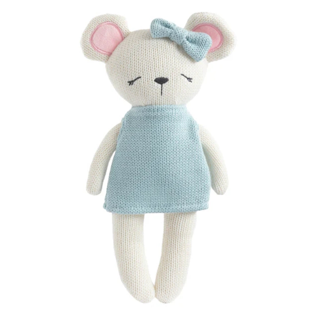 Living Textiles Animal Knitted Toy Molly the Mouse – Baby Kingdom