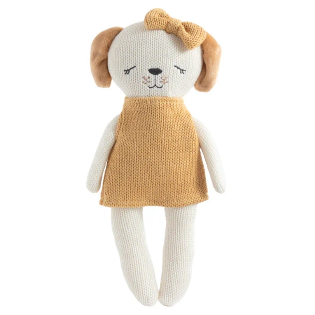 Living Textiles Animal Knitted Toy Paula the Puppy – Baby Kingdom