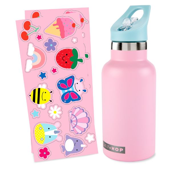 Skip Hop Stainless Steel Canteen Bottle Pink – Baby Kingdom